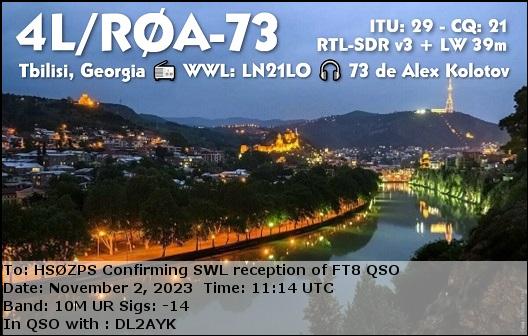 HSØZPS SWL QSL